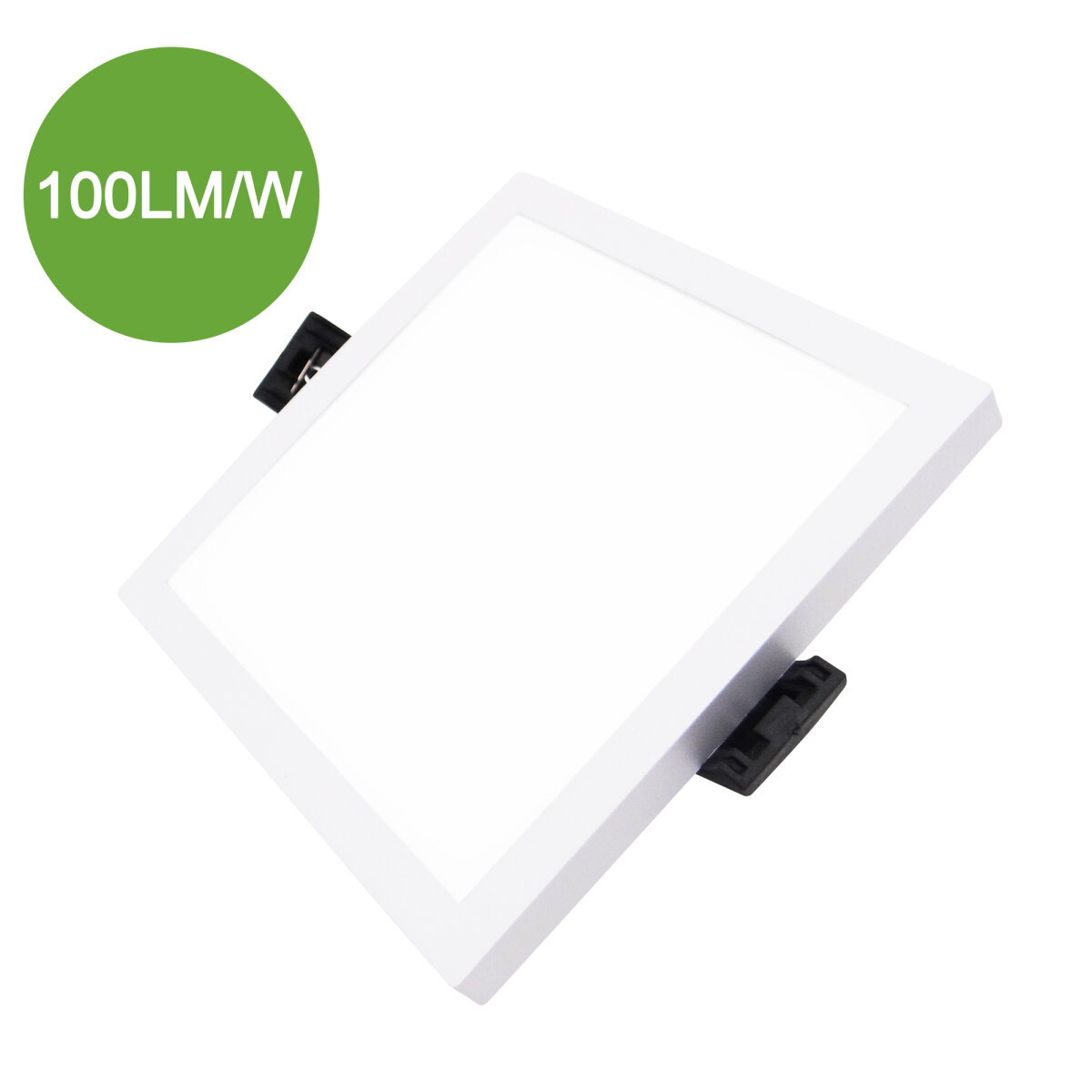 LED Panel Einbaudeckenlampe Eckig 8 Watt 100x100 naturweiß | LEDSchwa ...